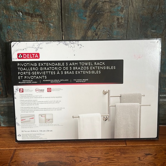 Delta | Bath | Delta Pivoting Extendable 3 Arm Towel Rack | Poshmark